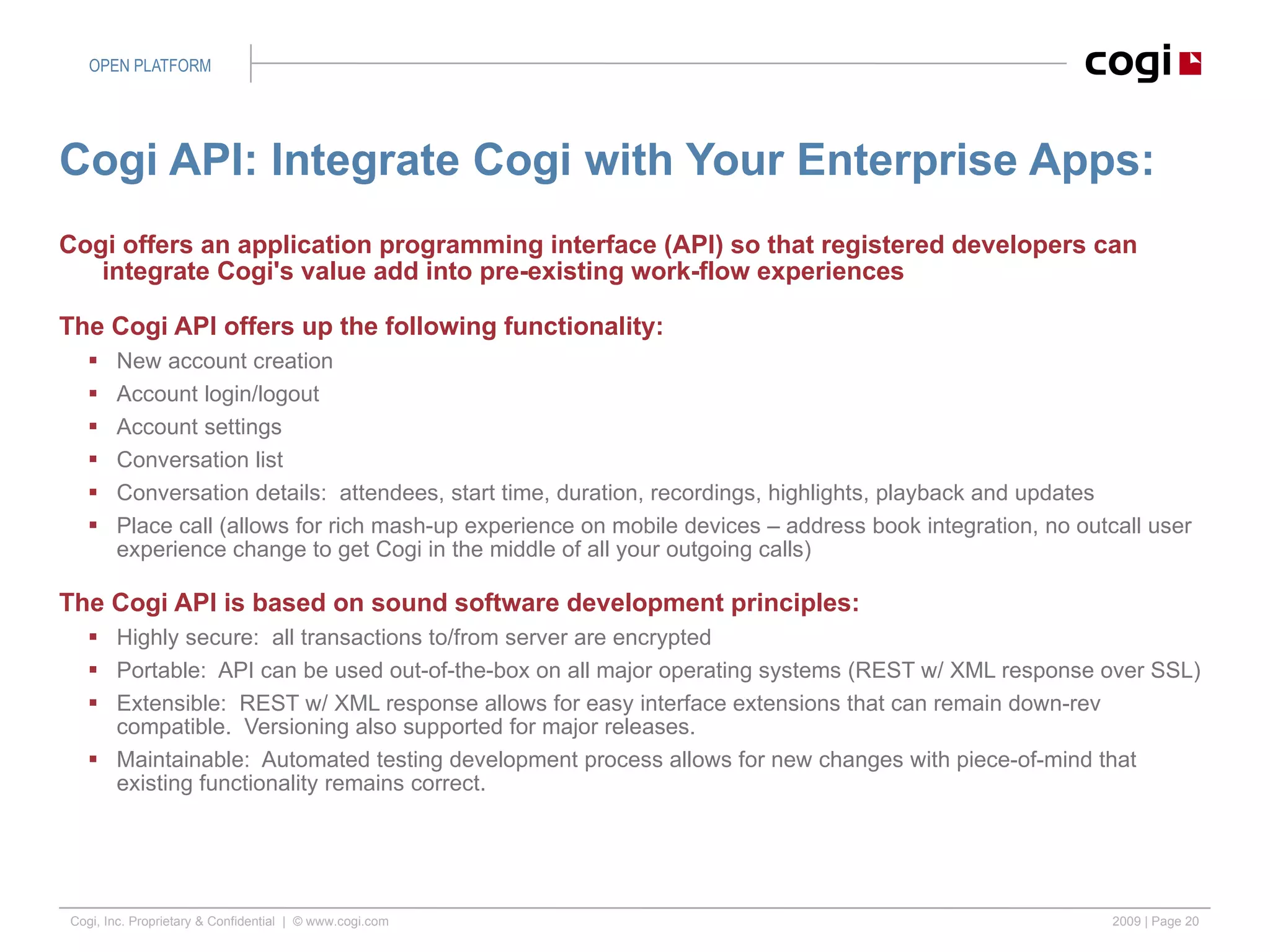 Cogi: Multiply your productivity by applying Conversation capture & transcript/note taking to ...
