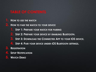 COGITO CLASSIC tutorial (iOS) | PDF