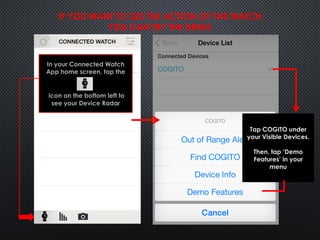 COGITO CLASSIC tutorial (iOS) | PDF