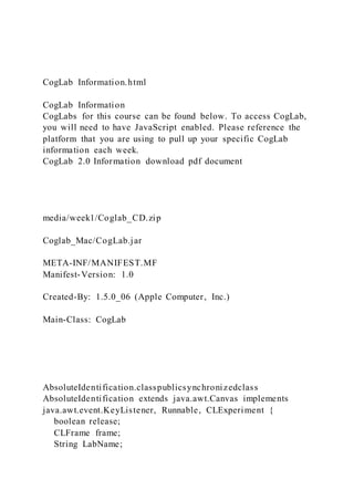 CogLab Information.htmlCogLab InformationCogLabs for this | DOCX