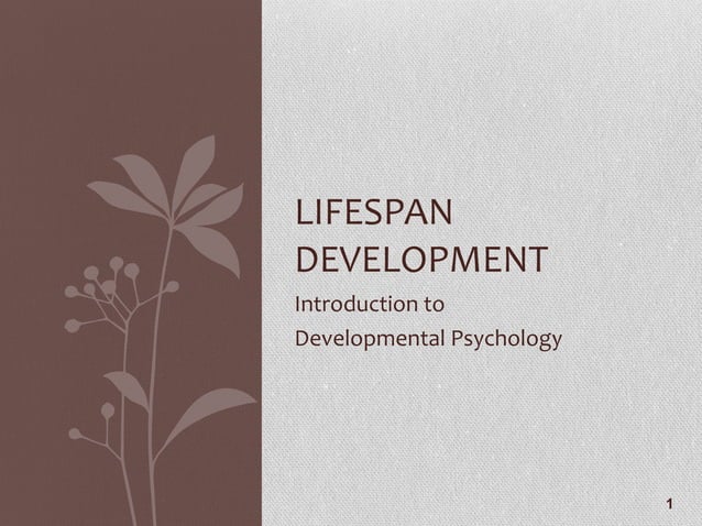 Cog lifespan 1 introduction (1) | PPT