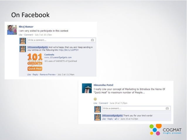 Cogmat campaign 101usesofgadgets | PPT