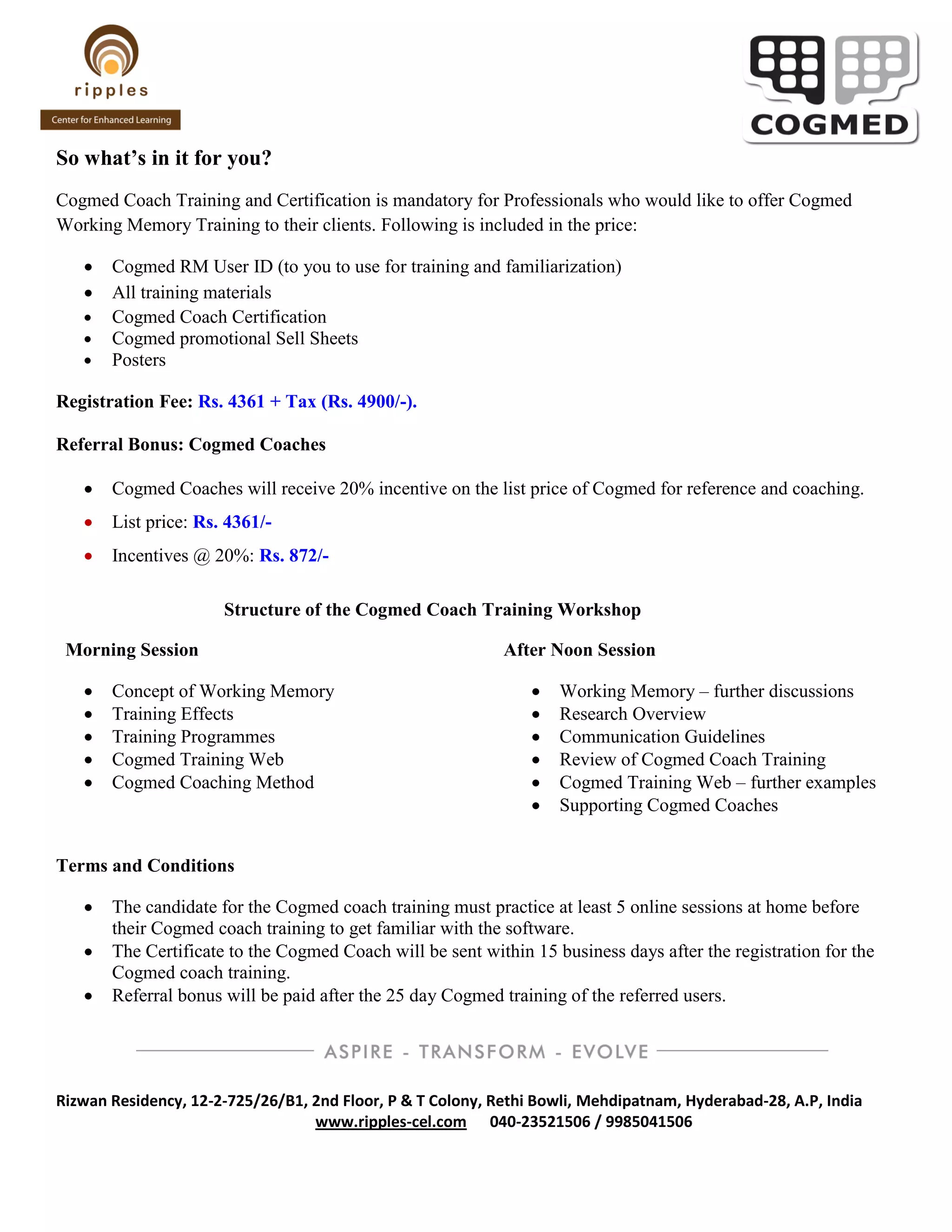 Cogmed Coach Training (Working Memory Intervention) on 15th September ...