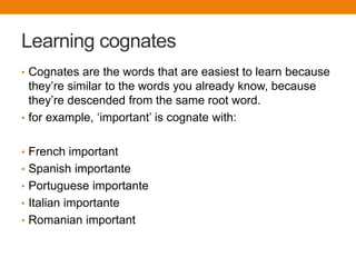 Cognate language learning and foreign language learning.pptx