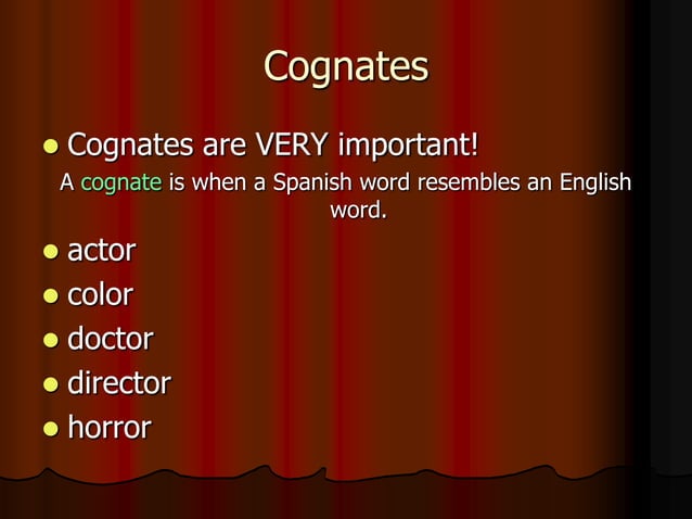 Cognates | PPT
