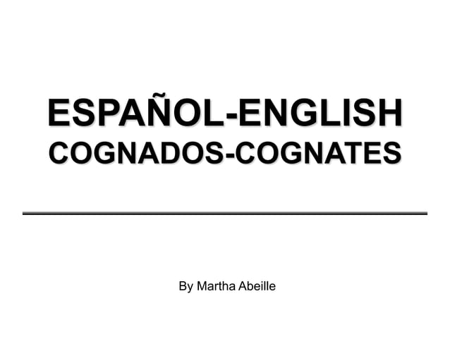 Cognates.ppt