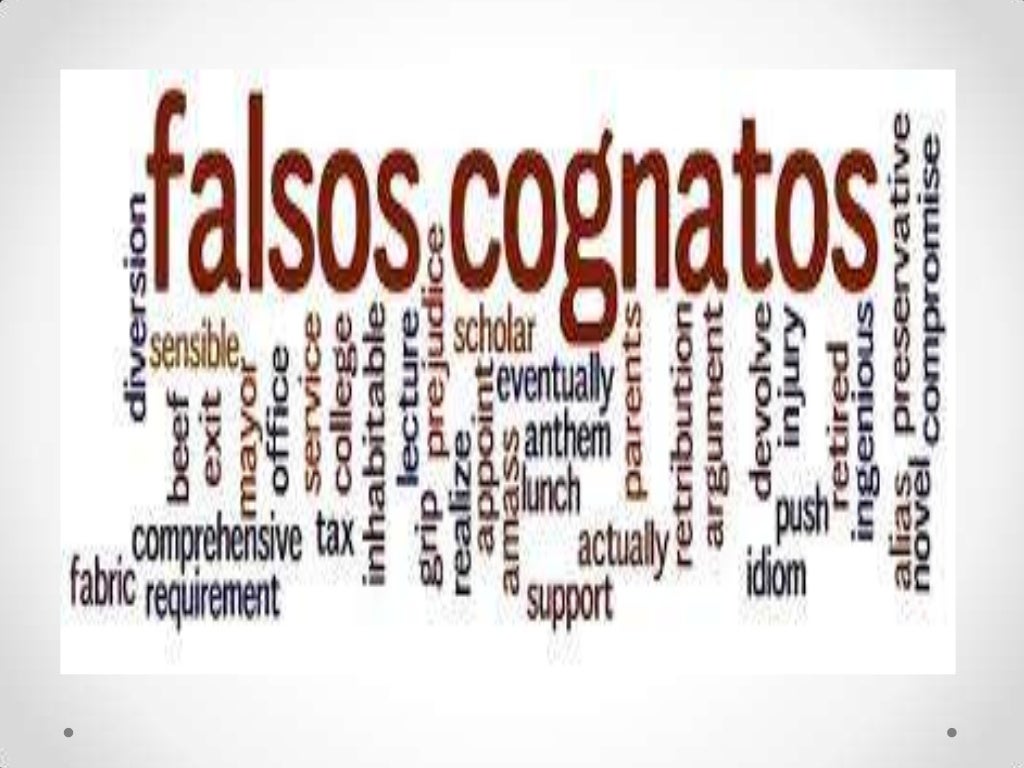Cognates and false cognates