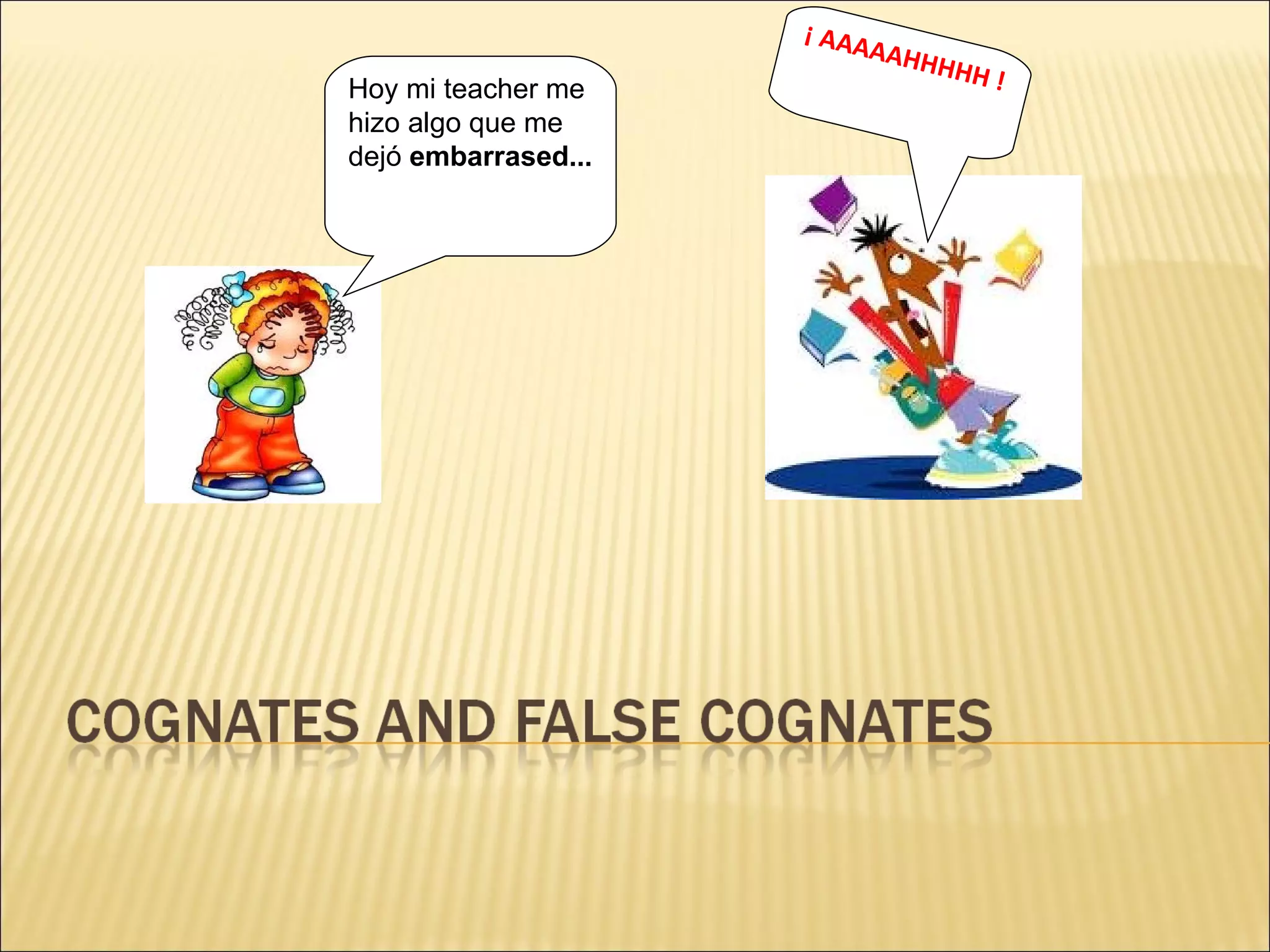 Cognates and false cognates copia | PPT