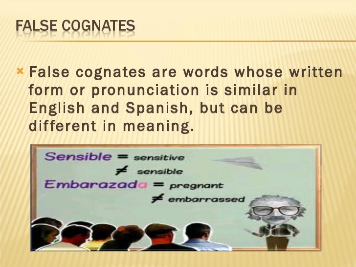 Cognates and false cognates copia