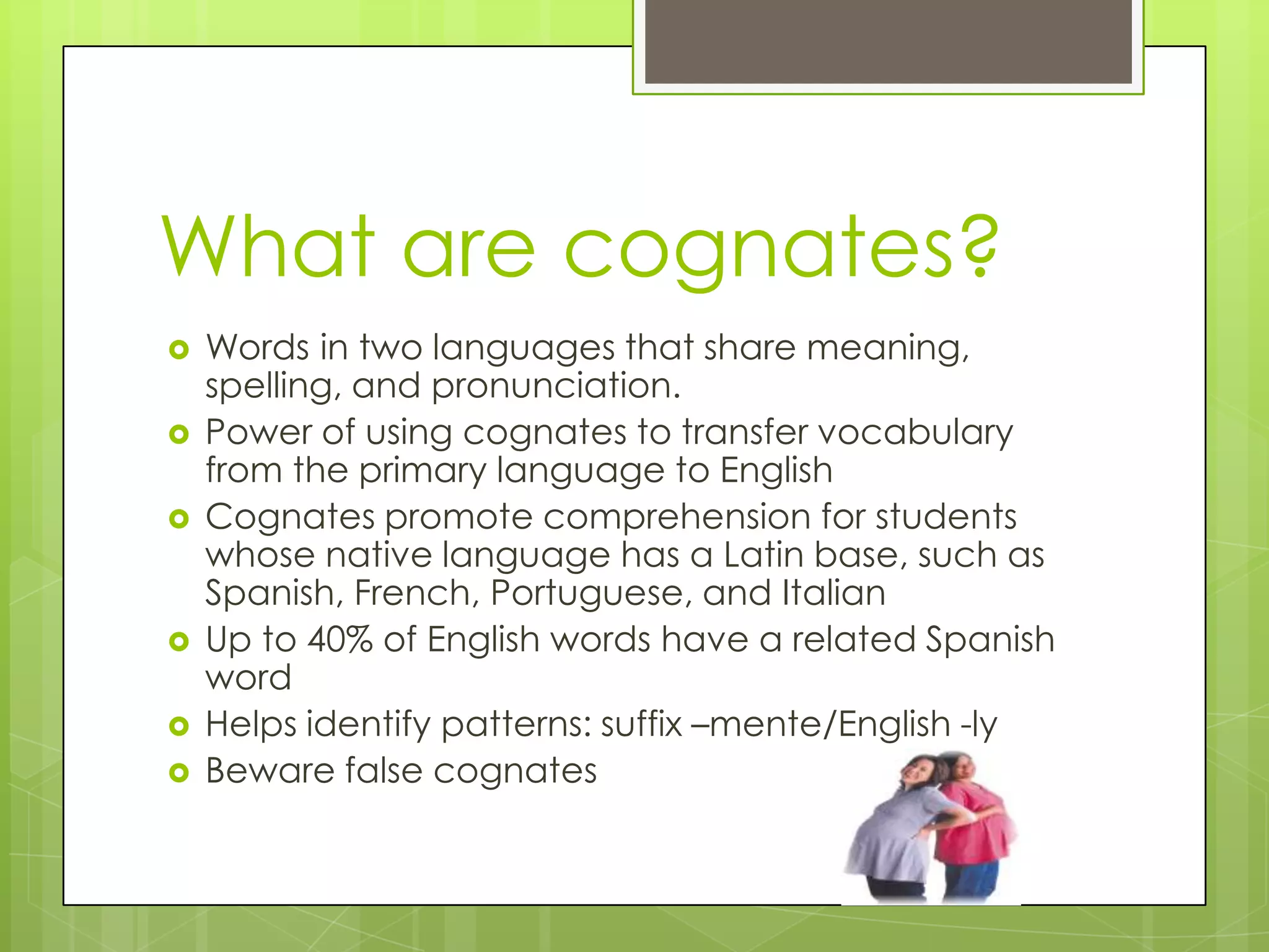 Cognates ccss 2012 | PPT