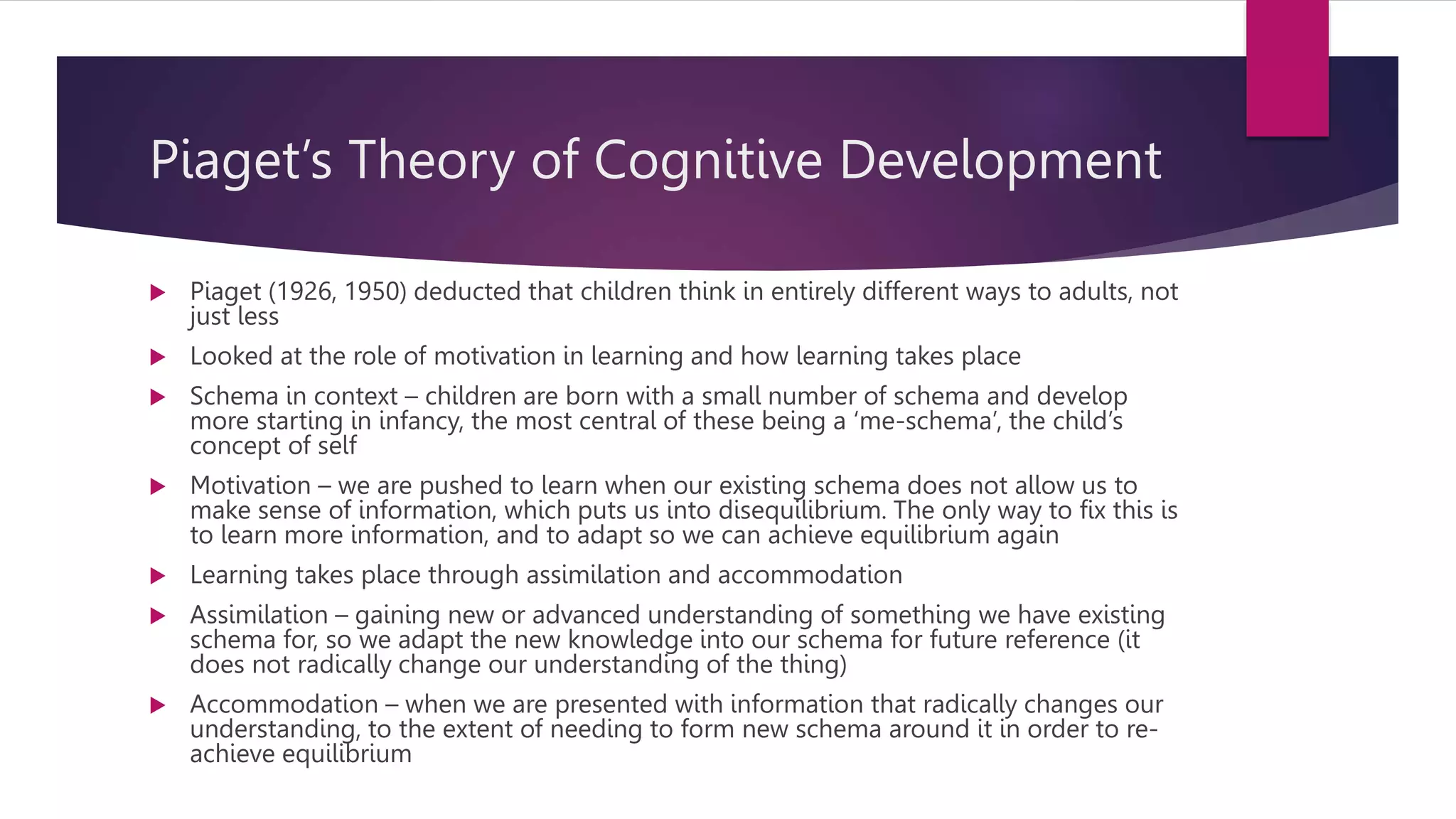 AQA Psychology A Level Revision Cards - Cognition And Development Topic ...