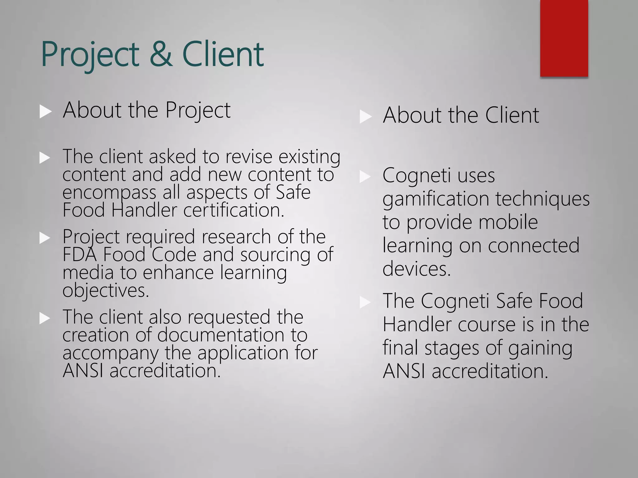 Cogneti Safe Food Handler Certification Course | PPT