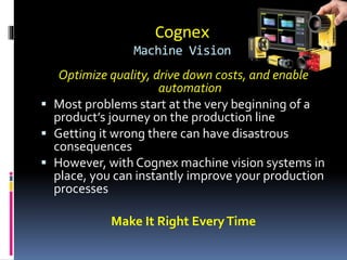 Cognex BarCode Readers and Vision systems | PPTX