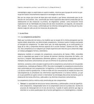 Cognición, metacognición y escritura | PDF