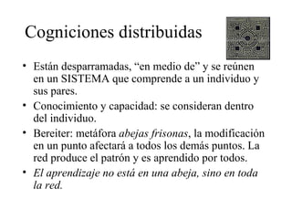 Cogniciones distribuidas | PPT