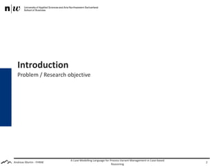 A Case Modelling Language for Process Variant Management in Case-based Reasoning | PDF ...