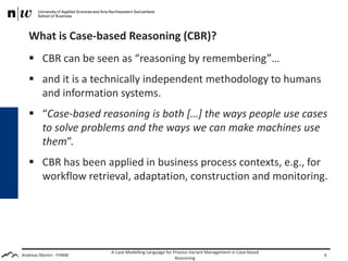 A Case Modelling Language for Process Variant Management in Case-based Reasoning | PDF ...