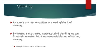 Cognition: memory and its parts | PPT