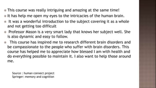 Cognition: memory and its parts | PPTX