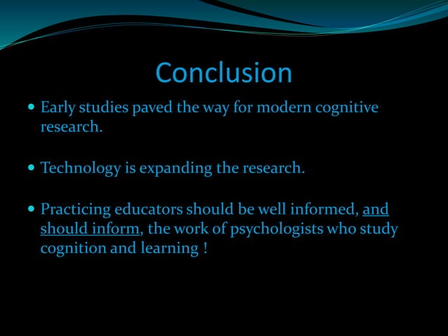 Cognition and learning powerpoint c.e. | PPT