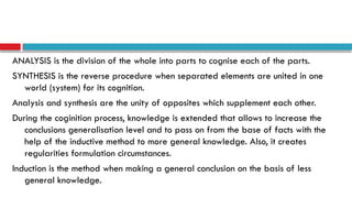 COGNITION AND METHODS OF SCIENTIFIC KNOWLEDGE.pptx