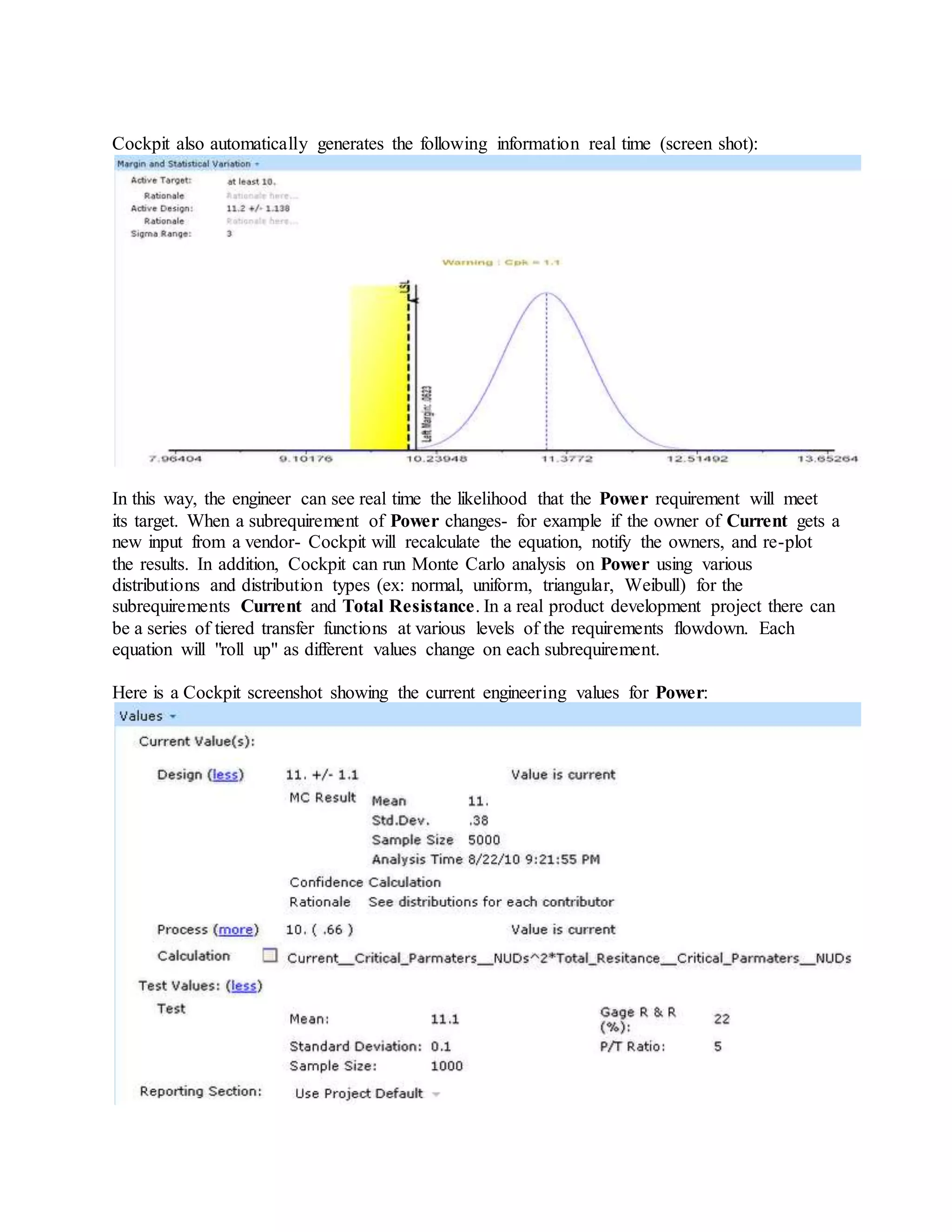 Cognition cockpit requirements | DOCX