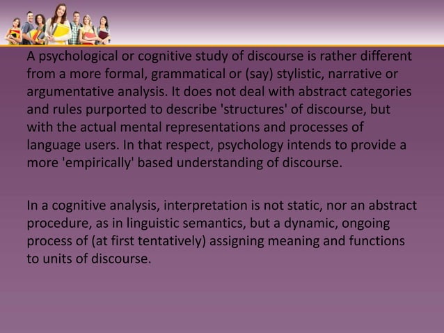 Cognition in discourse | PPTX