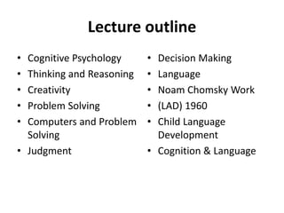 Cognition & language | PPT