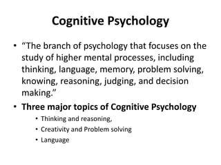 Cognition & language | PPT