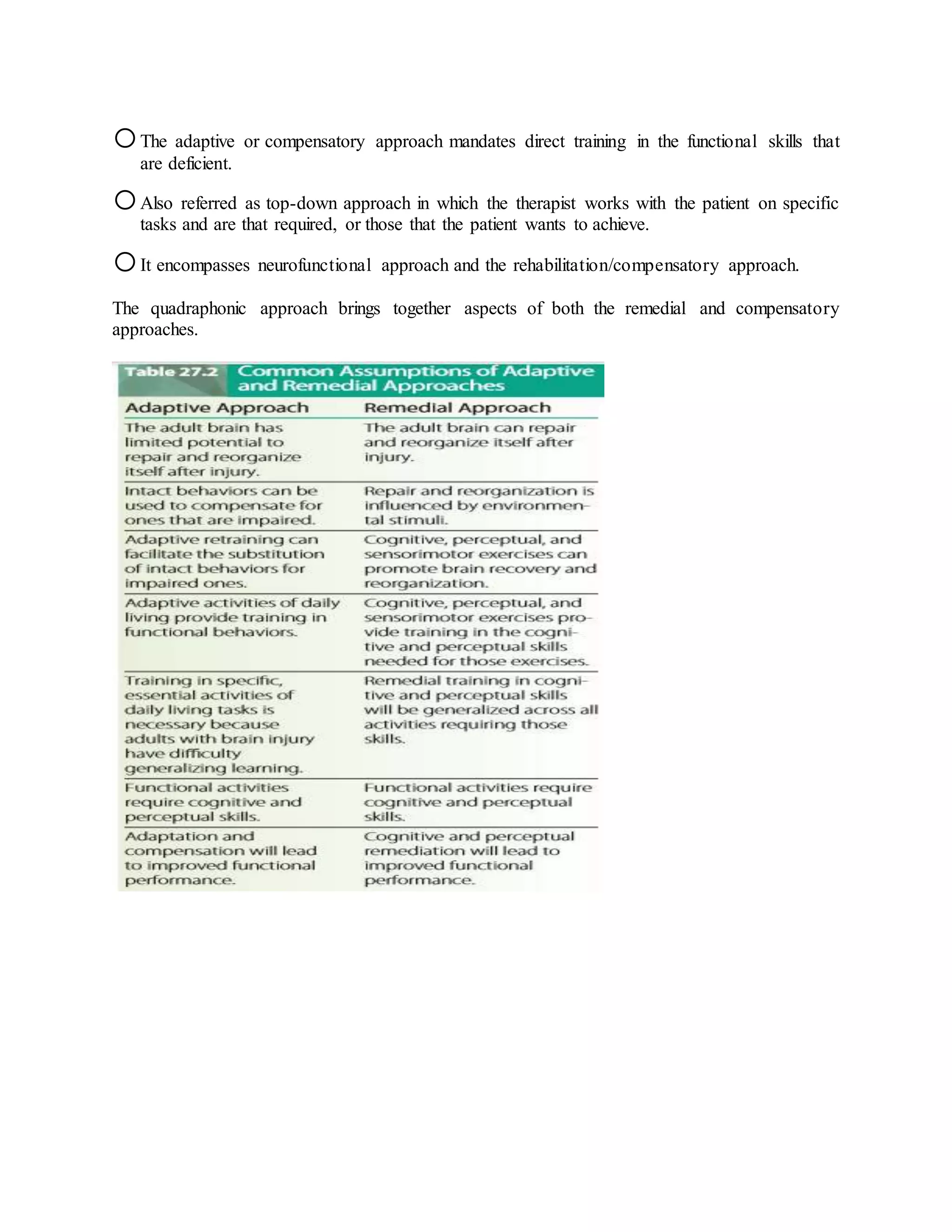 Cognition and perception dysfunction and rehabilitation | DOCX