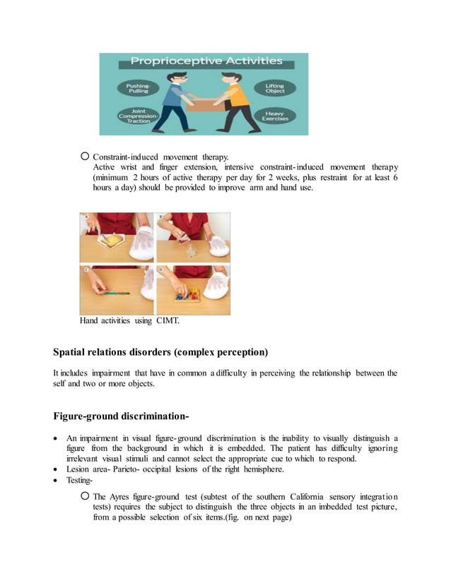 Cognition and perception dysfunction and rehabilitation | DOCX | Brain ...