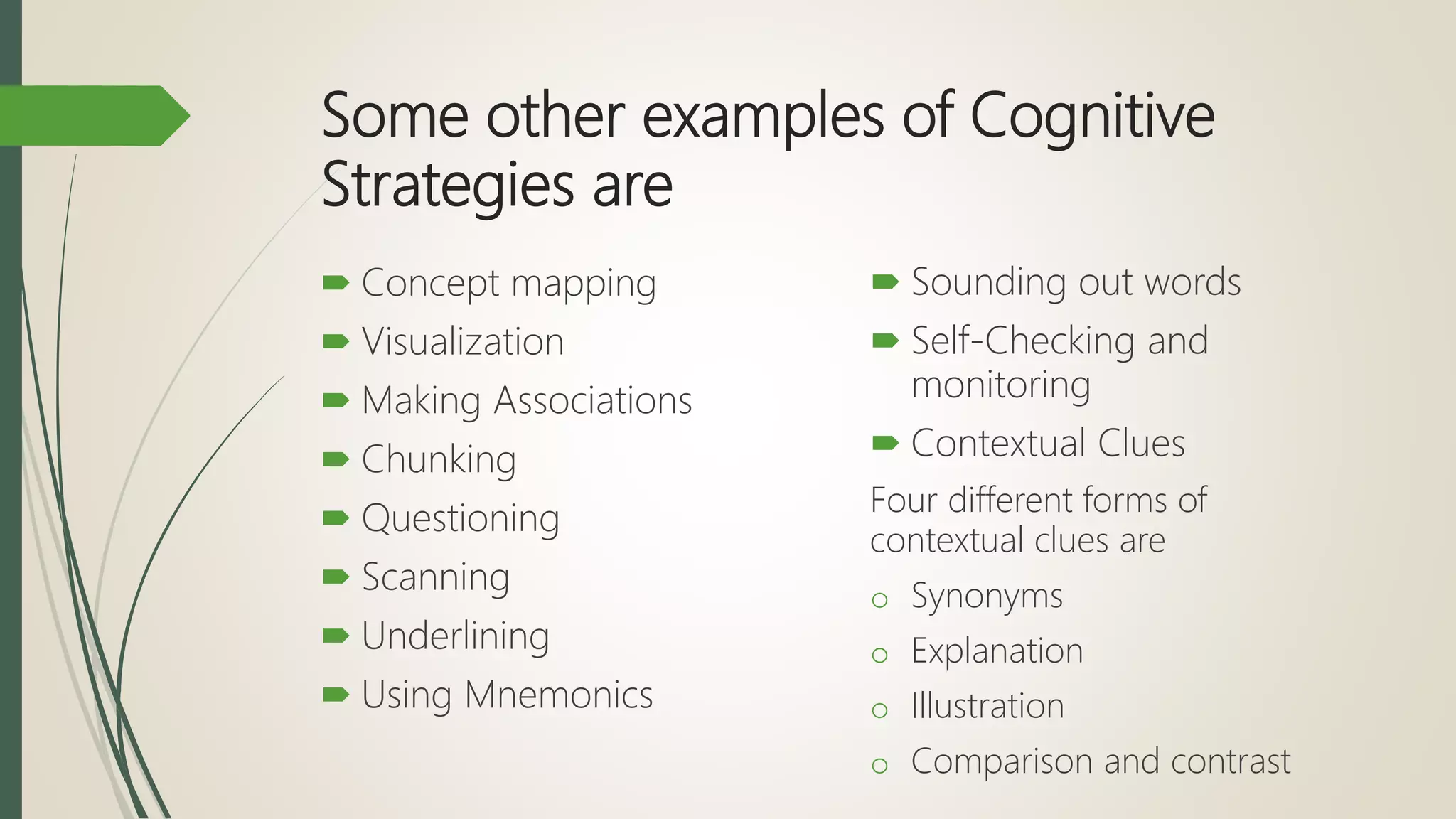 Cognition strategies | PPT