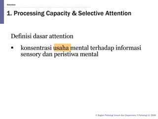 Cognitive 08 - 04 attention | PPT