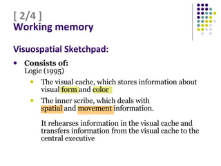 Cognitive 08 - 04 short term memory | PPT | Data Storage and ...