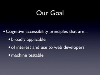 Insights into Cognitive Web Accessibility | PDF | Web Design and HTML ...