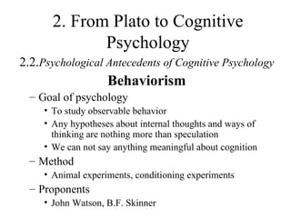IB Psychology Cognitive | PPT
