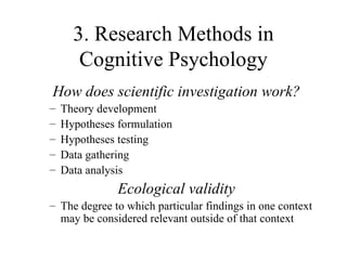 IB Psychology Cognitive | PPT