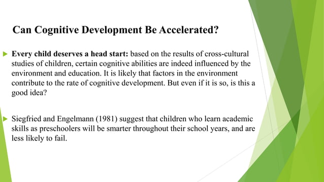 Cognitive approaches to learning piaget | PPTX | Science