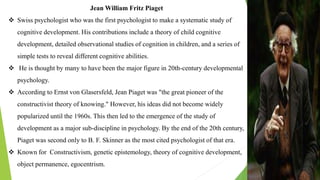 Cognitive approaches to learning piaget | PPT