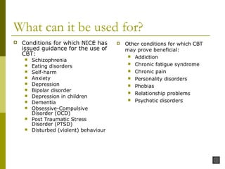 Cognitive Behavioural Therapy: A Basic Overview (Presentation) | PPT