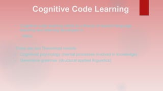 Cognitive learning | PPTX