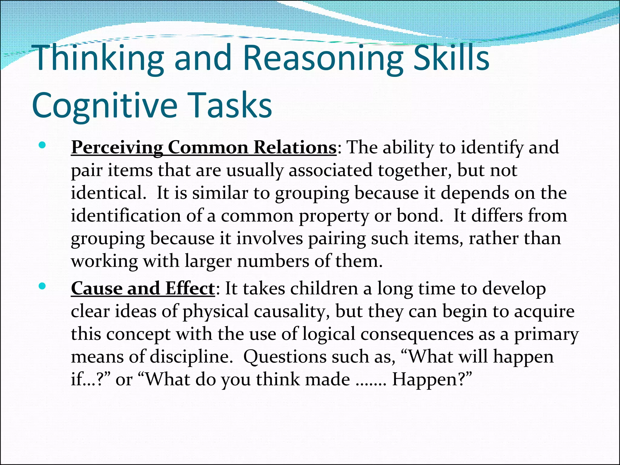 Cognitive Development Through the Curriculum | PPT