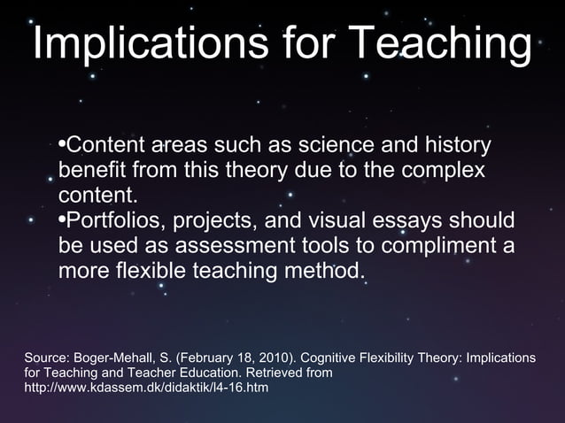 Cognitive Flexibility Theory-Kohler | PPT