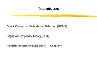 Cognitive Models | PPT