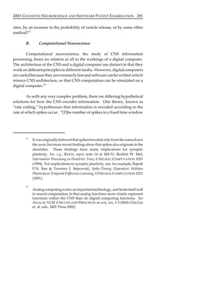 Cognitive Neuroscience Model Neural Software Patent Examination | PDF