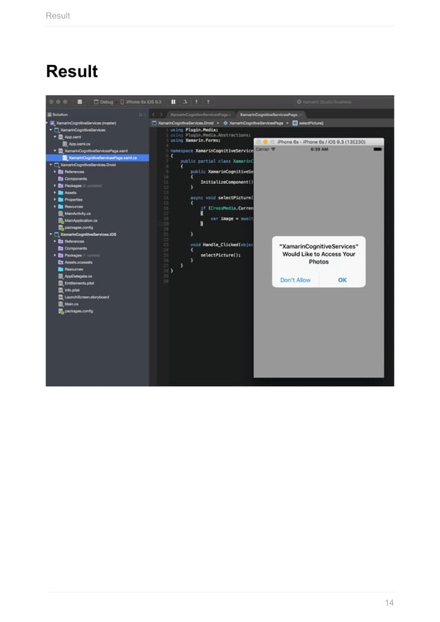 Cognitive Services with Xamarin Forms | PDF