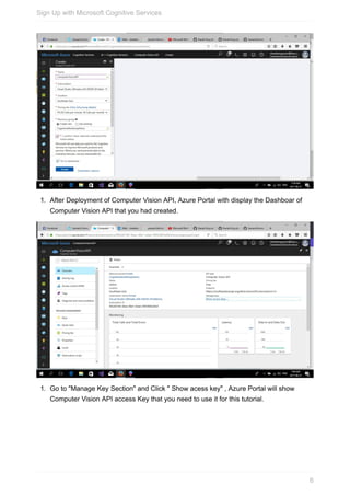 Cognitive Services with Xamarin Forms | PDF