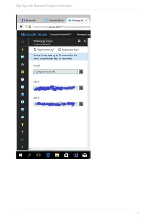 Cognitive Services with Xamarin Forms | PDF