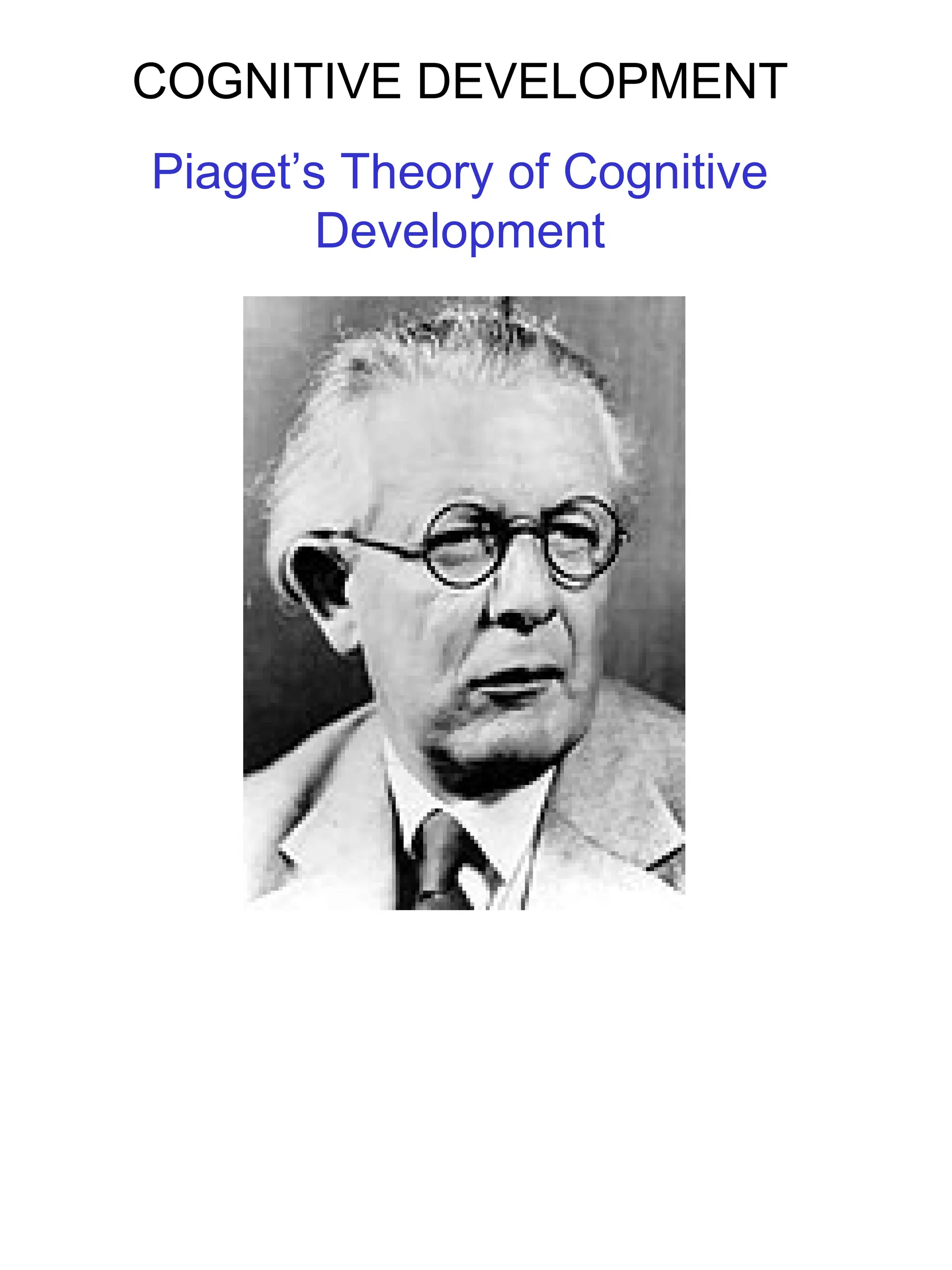 cognitive development stages jean piaget.ppt