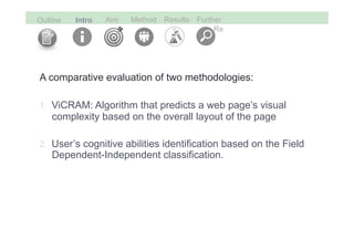 Cognitive abilities and visual complexity online en_em | PPT